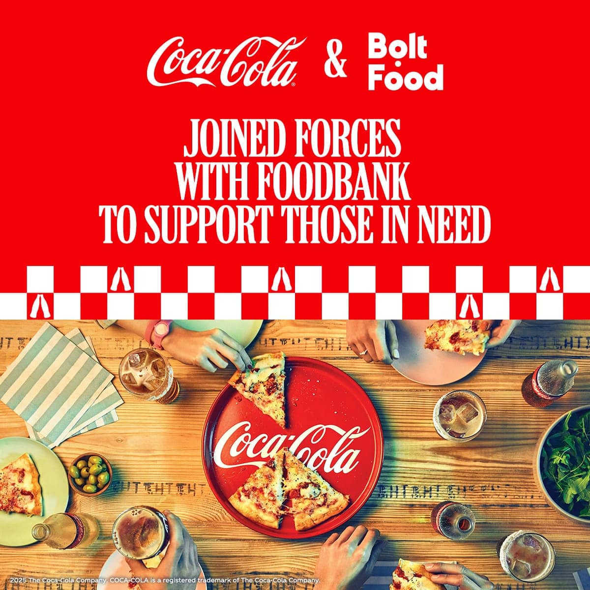 Coca-Cola supports the Food Bank to help those in need